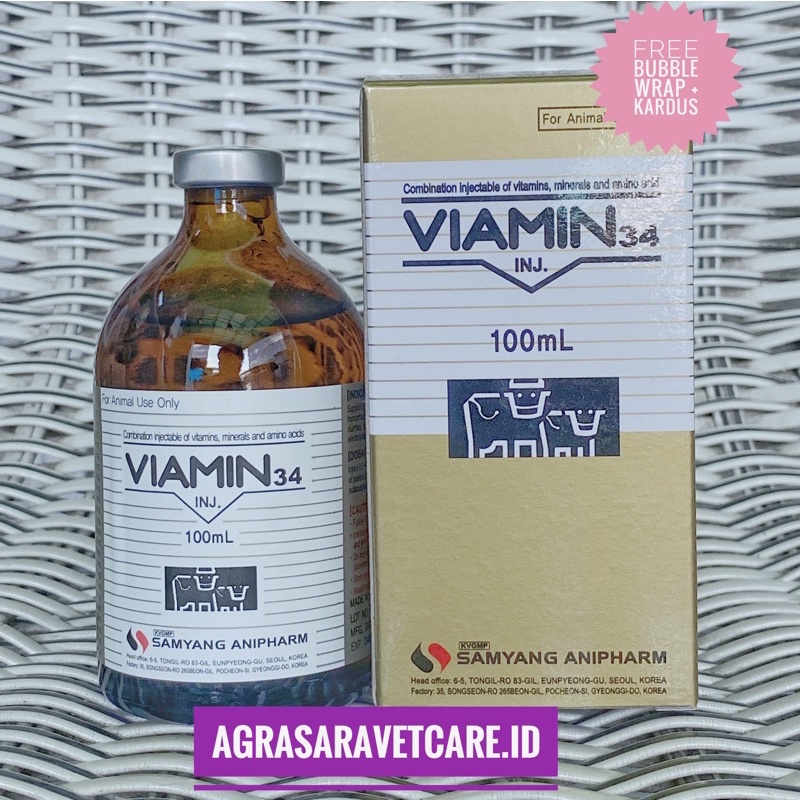 Viamin 34 inj 100ml (vitamin asam amino mineral injeksi) - MIRIP ...