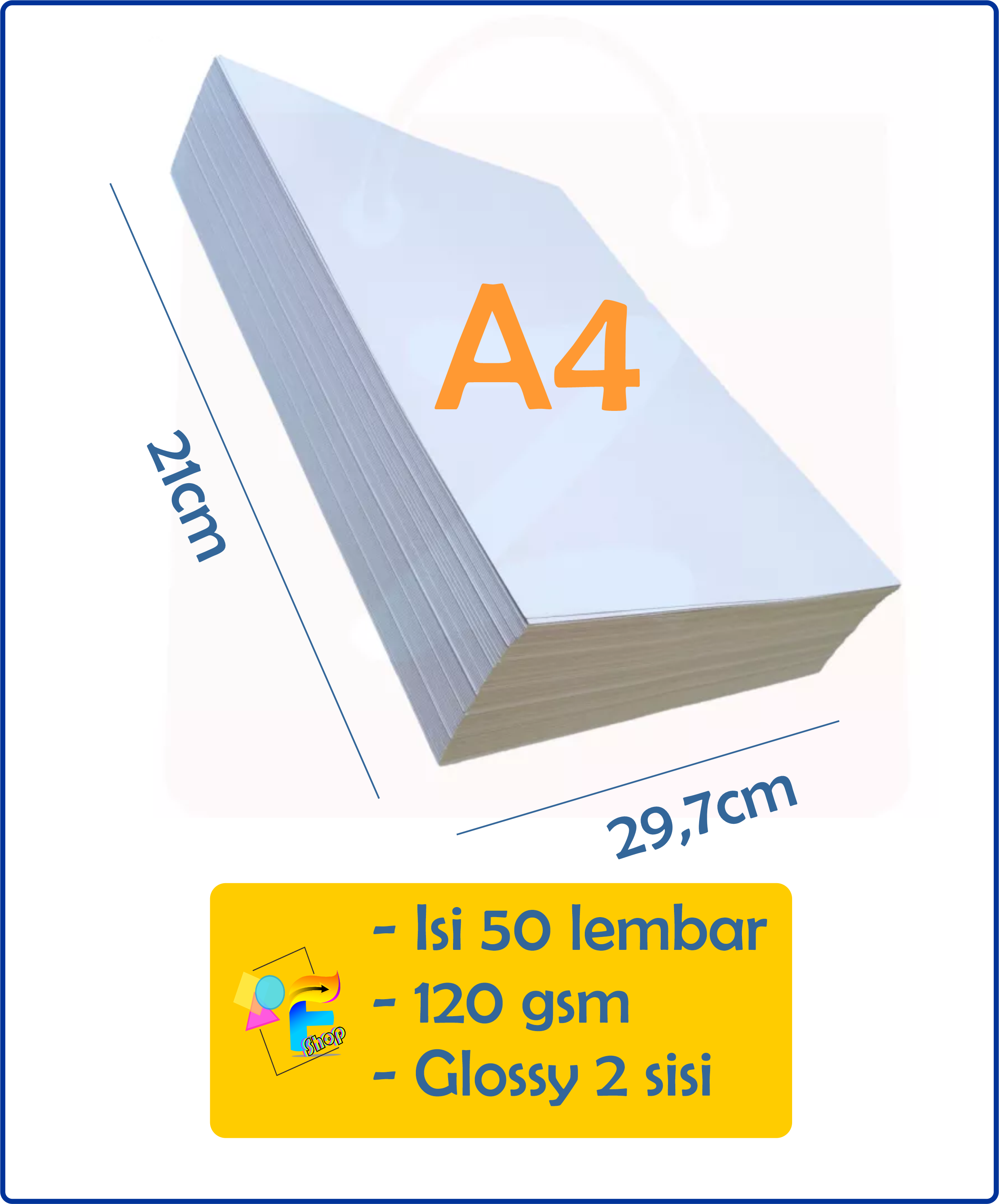 Kertas Art Paper 120gsm - 50 lembar A4 / Tipis | Lazada Indonesia