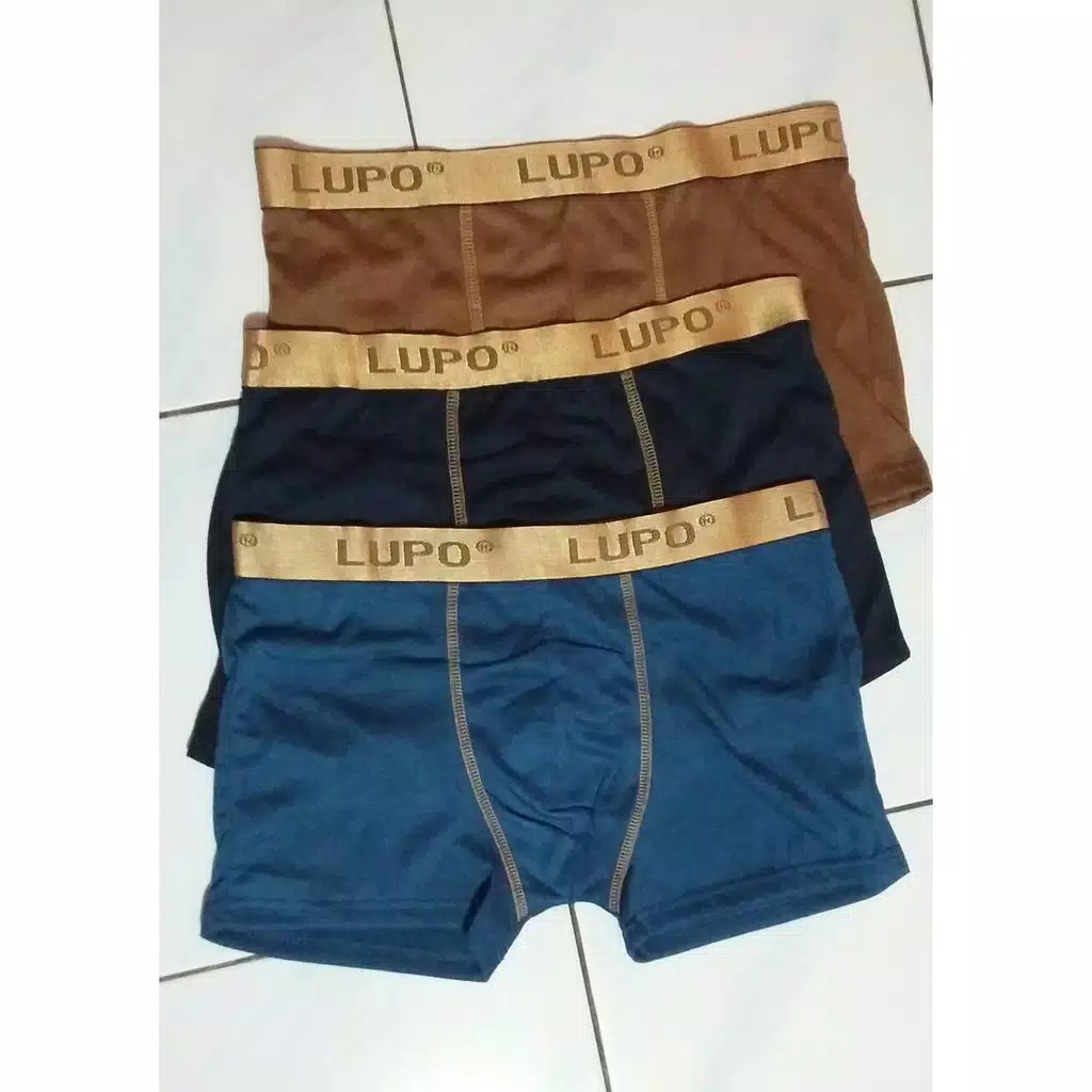 1kotak sempak lupo segi empat isi 3 | Lazada Indonesia