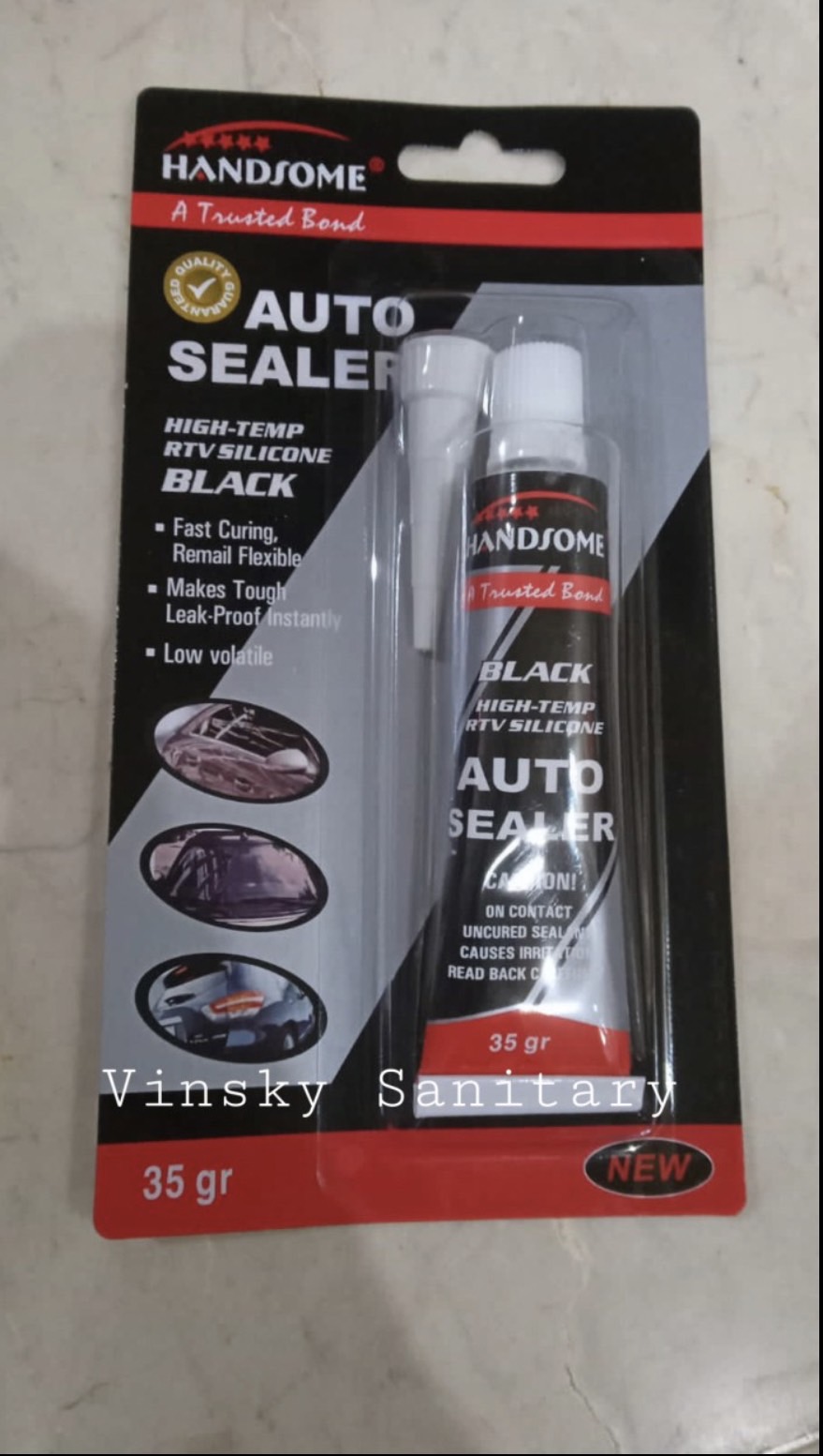 Lem AUTO SEALER hitam KECIL / Lem SILICON hitam/ lem bemper kaca mobil ...