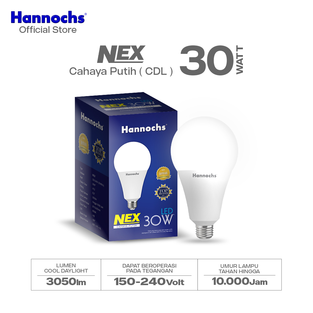 Hannochs Lampu LED NEX 30 watt CDL - Putih | Lazada Indonesia