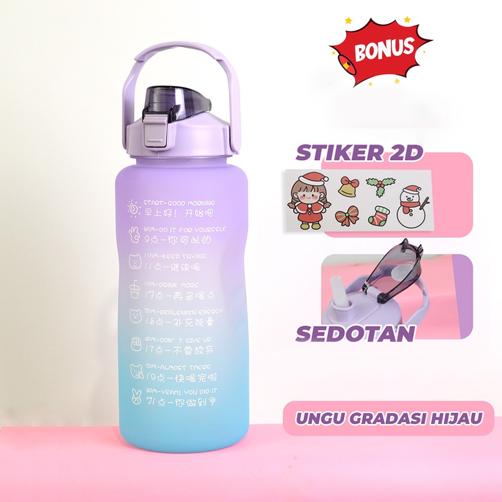 Botol Minum 2 Liter Lucu Botol Minum Kekinian Viral Botol Minum ( WOW ...