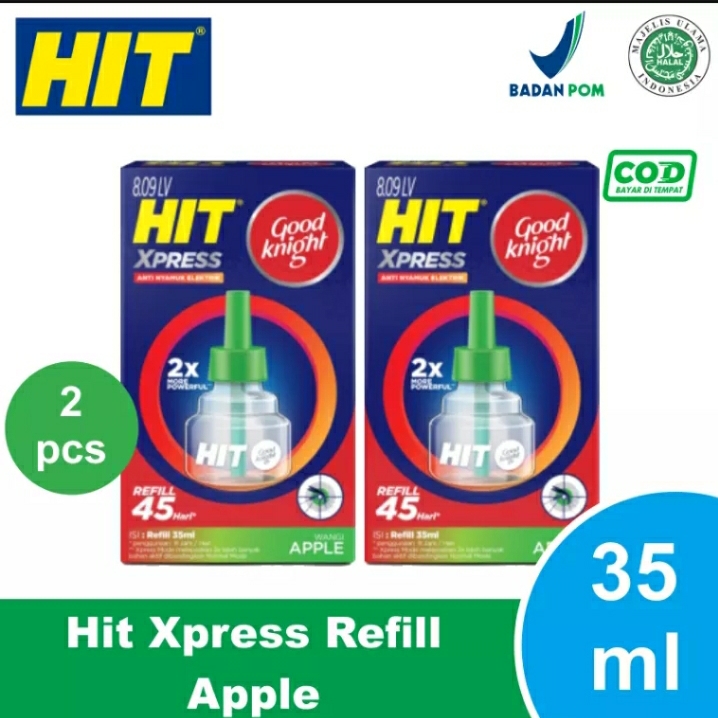 HIT EXPERT Elektrik REFILL- Obat Nyamuk Wangi Apple 45 HARI ( Paket ...