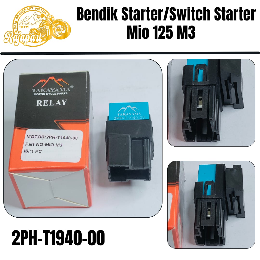 RELAY BENDIK STATER MIO M3 SOUL GT 125 FINO 125 XRIDE AEROX MIO S (2PH ...