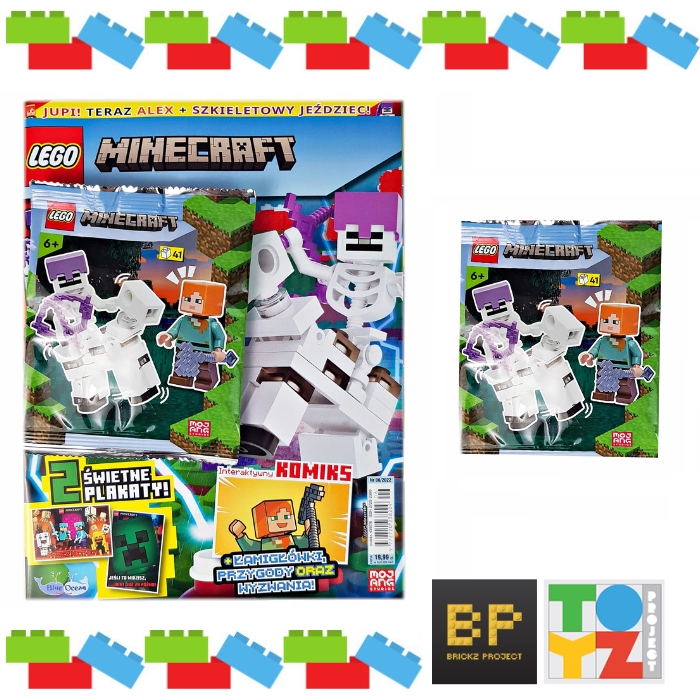 Lego Minecraft 6 / 2022 - Skelet Ruiter + Alex | Lazada Indonesia