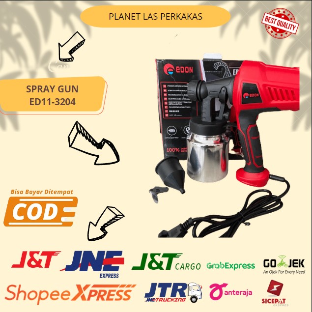 Electrik Sprayedon Ed11-3204 Alat Cat Semprot Listrik Spray Gun ...