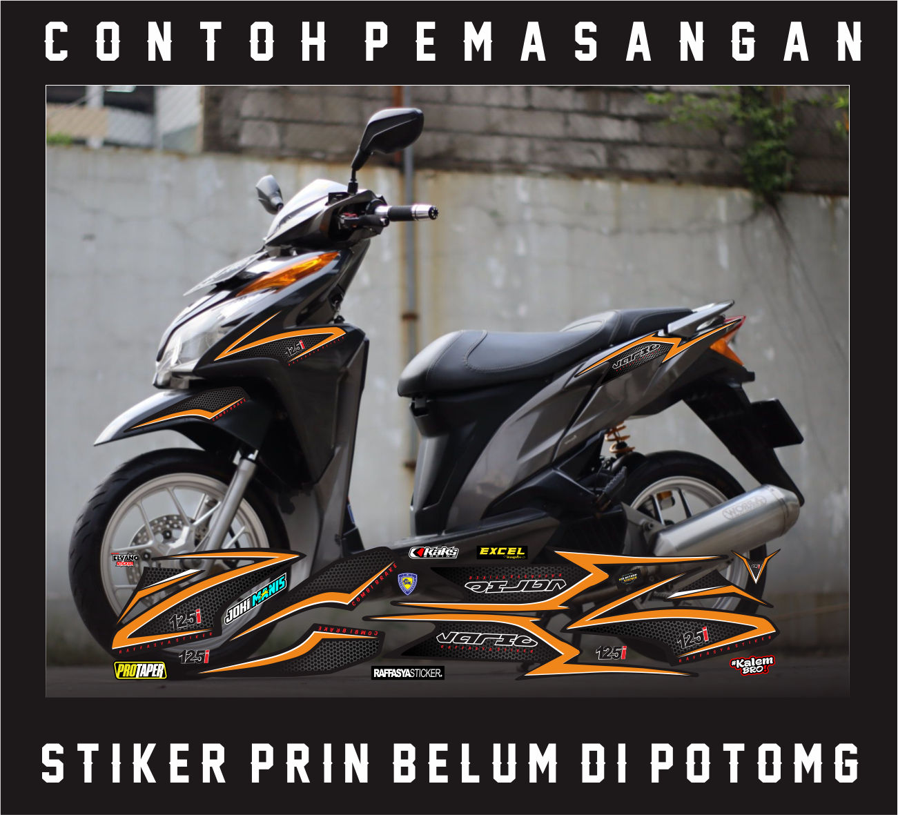 STRIPING VARIASI HONDA VARIO125/OLD LIS SIMPLE VARIAN STIKER | Lazada ...