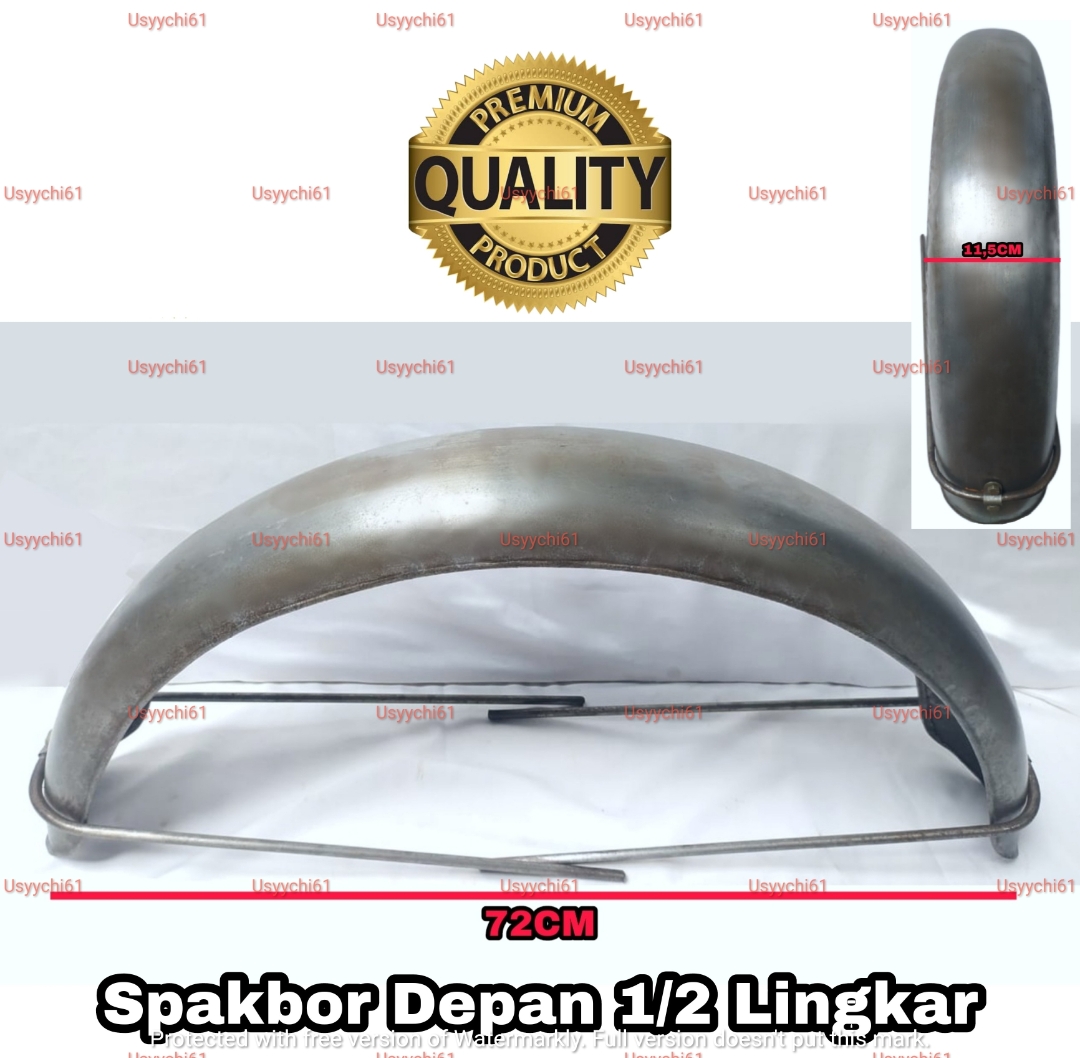 Spakbor Slebor Fender Depan Bracket 1/2 Lingkar Chopper BMW BSA BOBBER ...