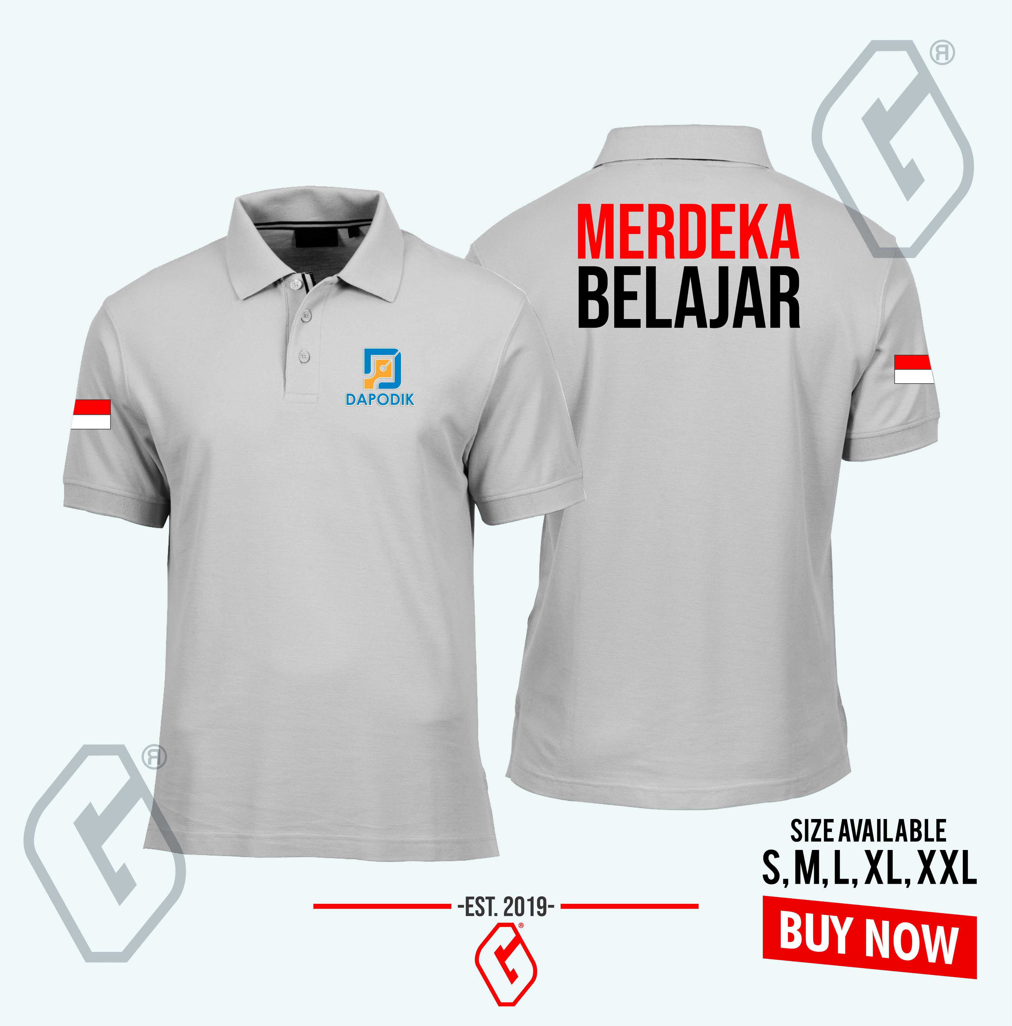 polo shirt dapodik merdeka belajar / baju kerah merdeka belajar dapodik ...