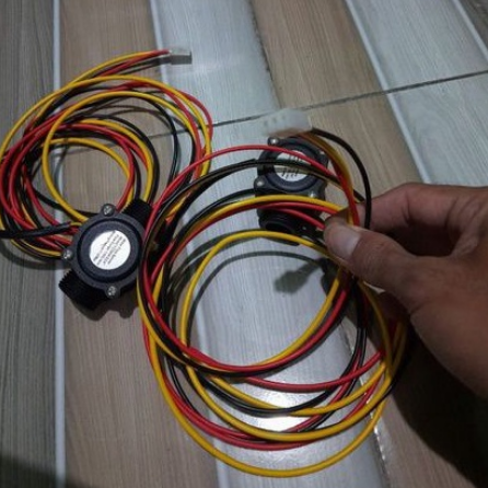Flow Sensor Ukuran 1/2 dan 3/4 Merk SEA Plastik + Kabel dan Konektor ...