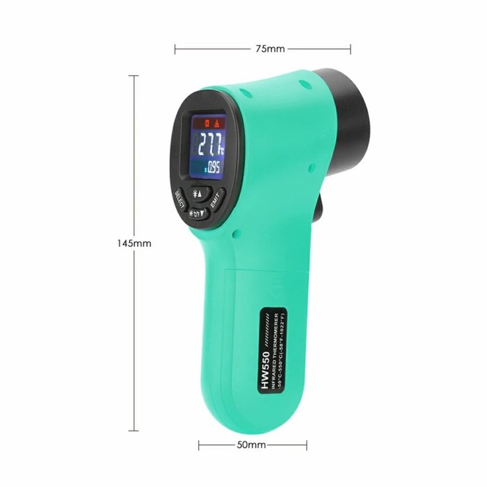 termometer digital infrared HW550 industri minus 50 sampai 550 derajat ...