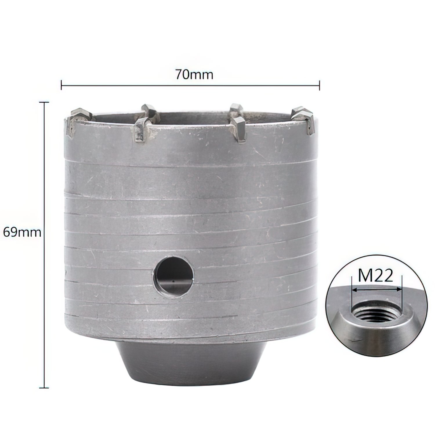 Core Drill BIt 30MM-100MM Hole Saw dan Adaptor 110MM Bahan Baja ...