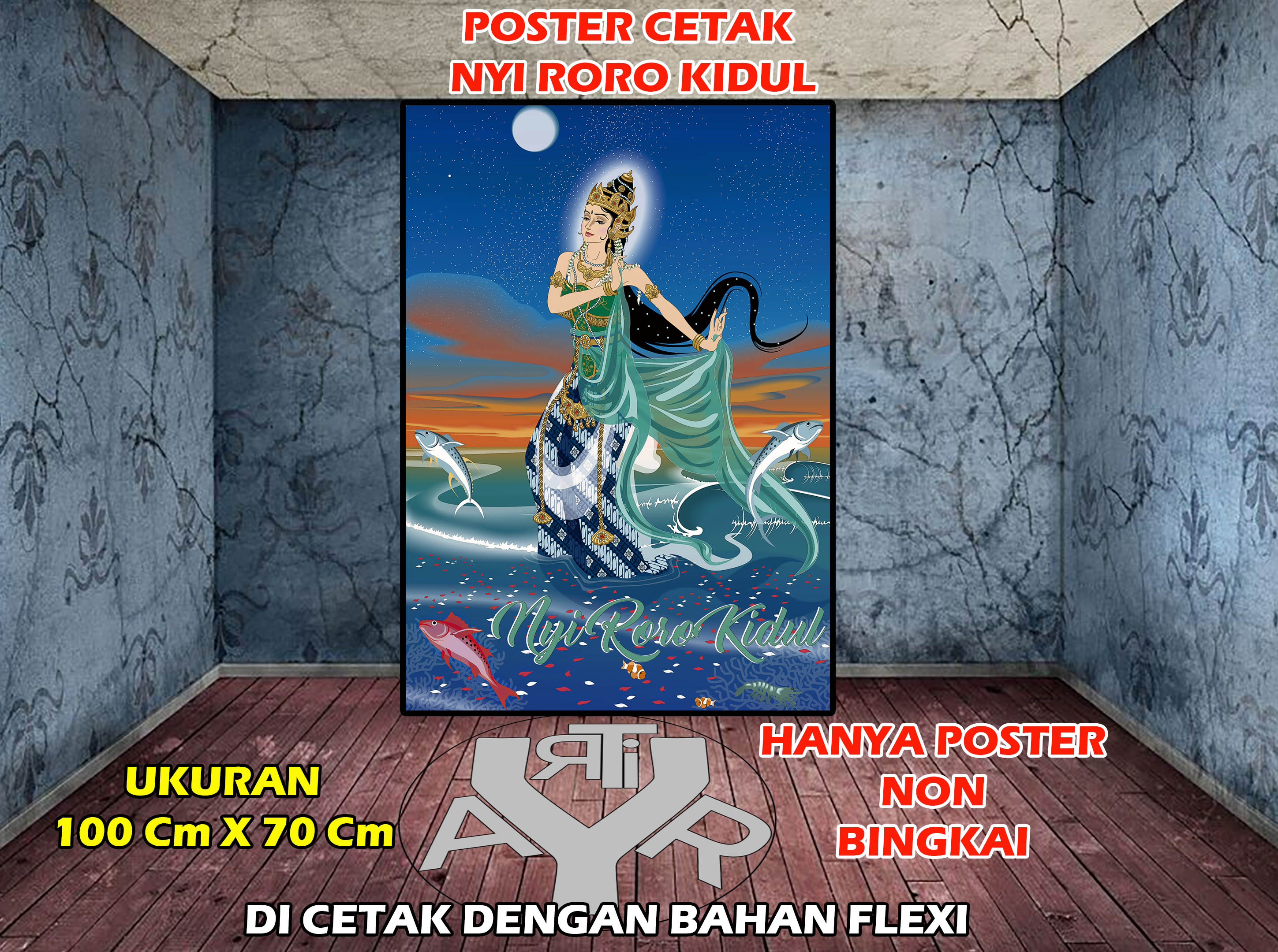 POSTER CETAK NYI RORO KIDUL BAHAN FLEXI 70 X 100 | Lazada Indonesia