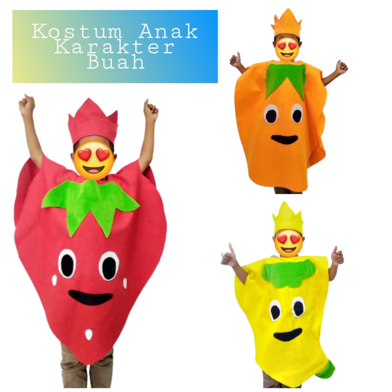 KOSTUM KARNAVAL BUAH | BAJU KARNAVAL COSPLAY KARAKTER BUAH | KOSTUM ...