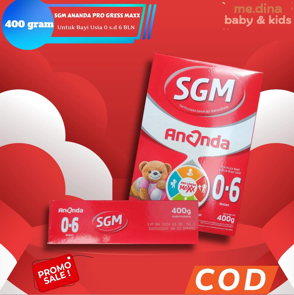 SGM ANANDA 1 400gram / Untuk Bayi Usia 0 s.d 6 Bulan / Susu Formula ...