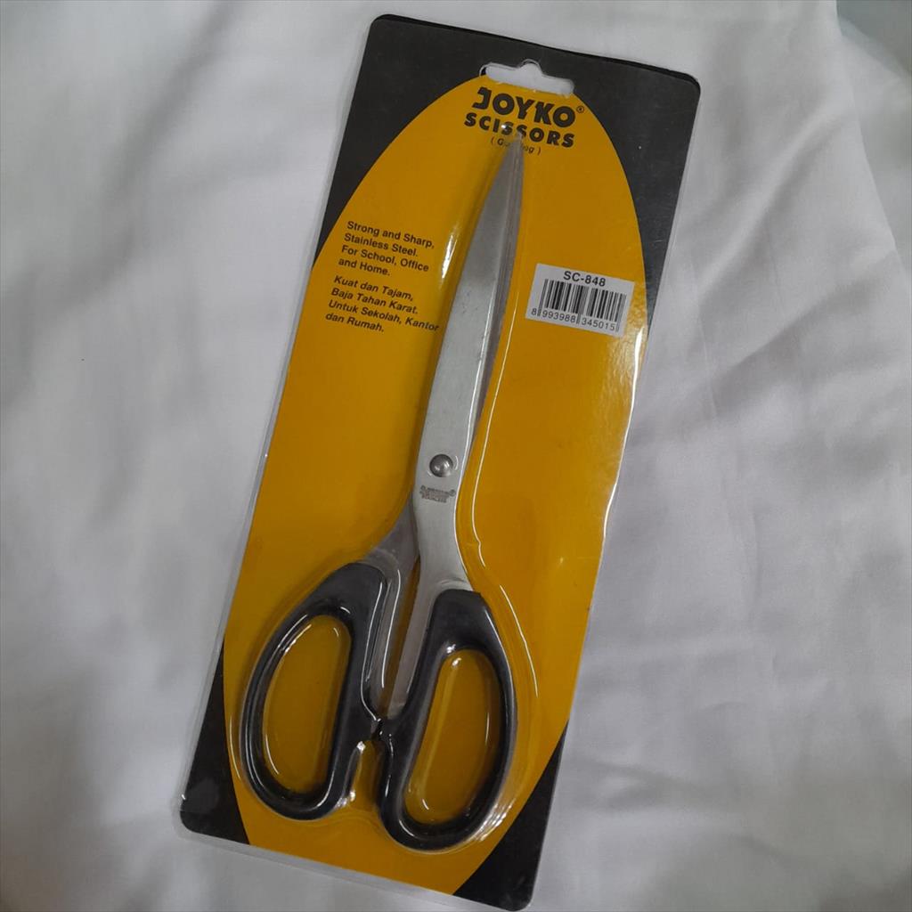 GUNTING JOYKO SC-838 SCISSORS KERTAS KARTON KAIN TAJAM STAINLESS SC 838 ...