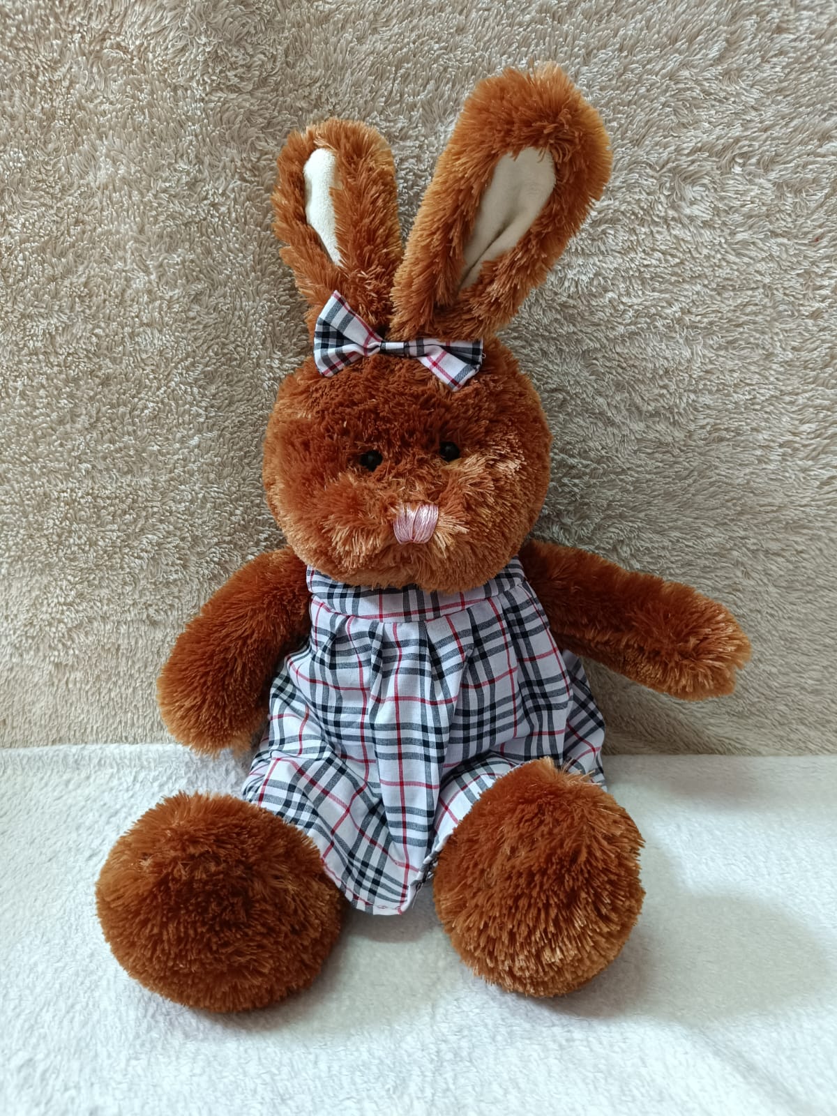 Dreamtoys96 Boneka Floopy Rabbit Boneka Kelinci Baju Kotak-Kotak L ...