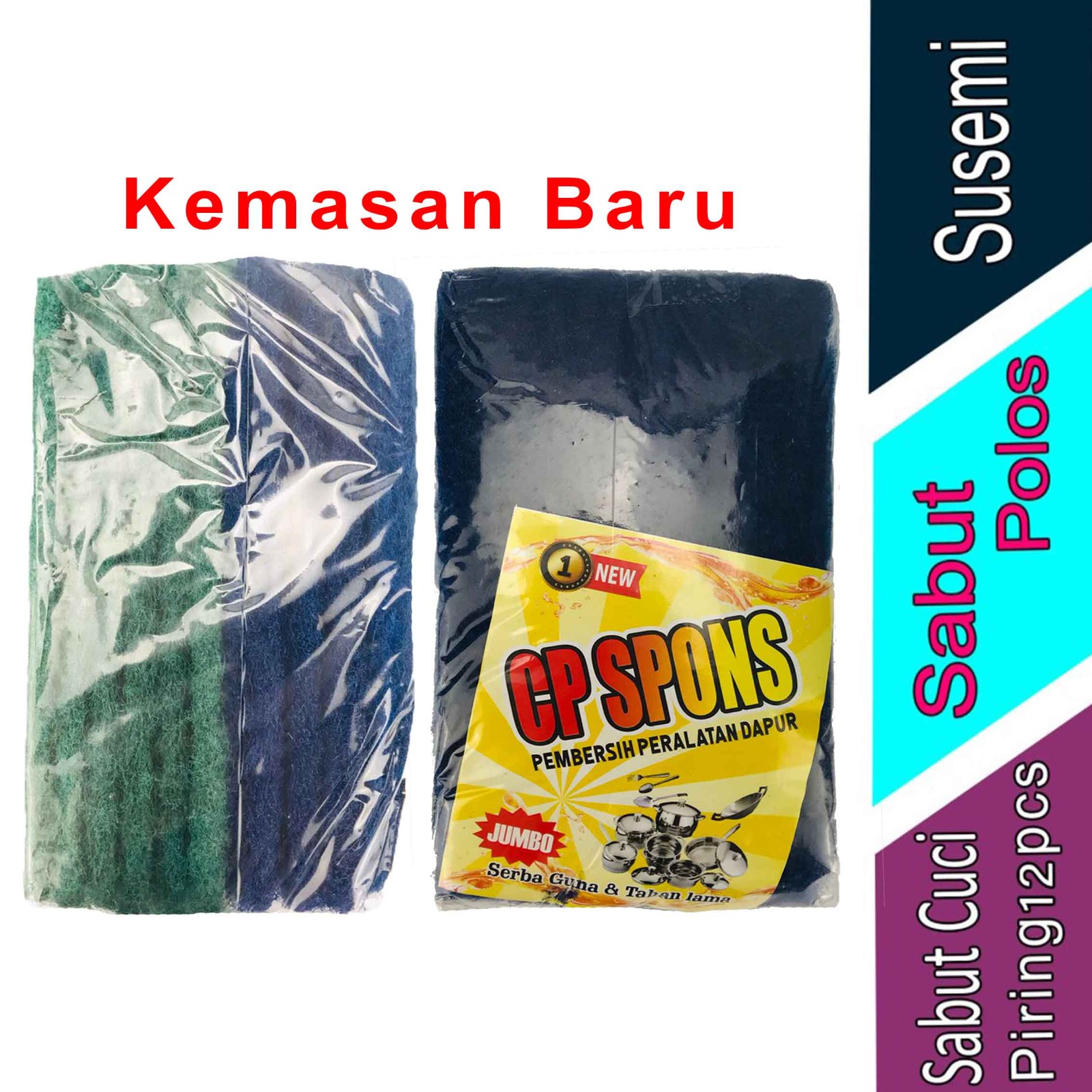 Sabut - Susemi -Sanlight - Sabut Polos -Sabut Cuci Piring - Isi 12pcs ...
