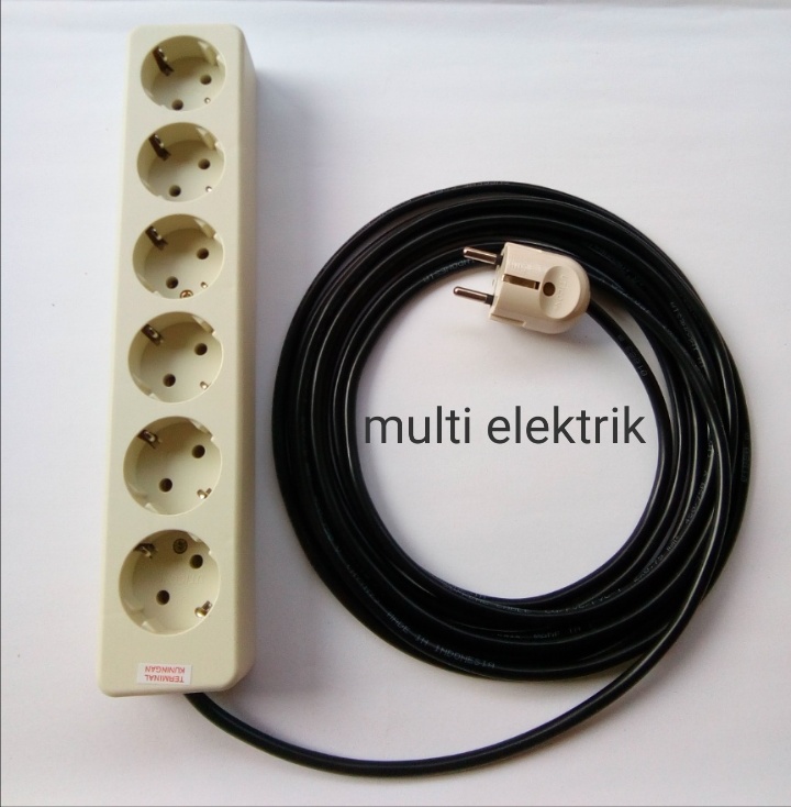 colokan listrik stop kontak uticon 6 lubang kabel supreme 7 meter ...