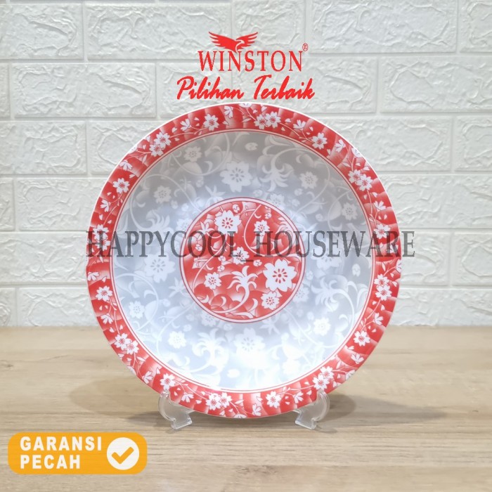 WINSTON Piring Lontong Keramik 9,25in Flower Batik| Piring Makan 23cm ...