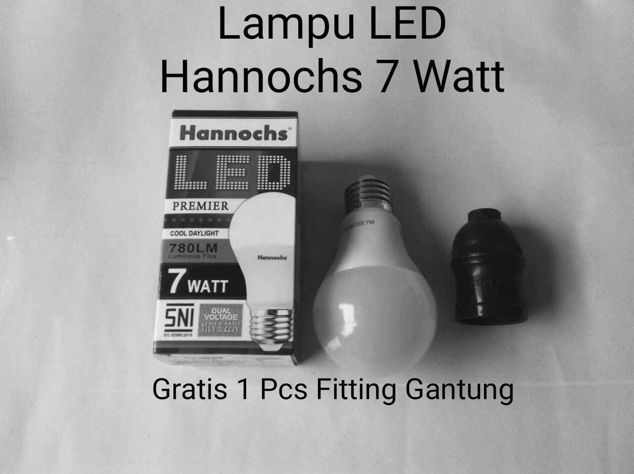 Lampu Bohlam LED Merk Hannochs Hanoc Hanok 7 W Watt Hemat Energi ...