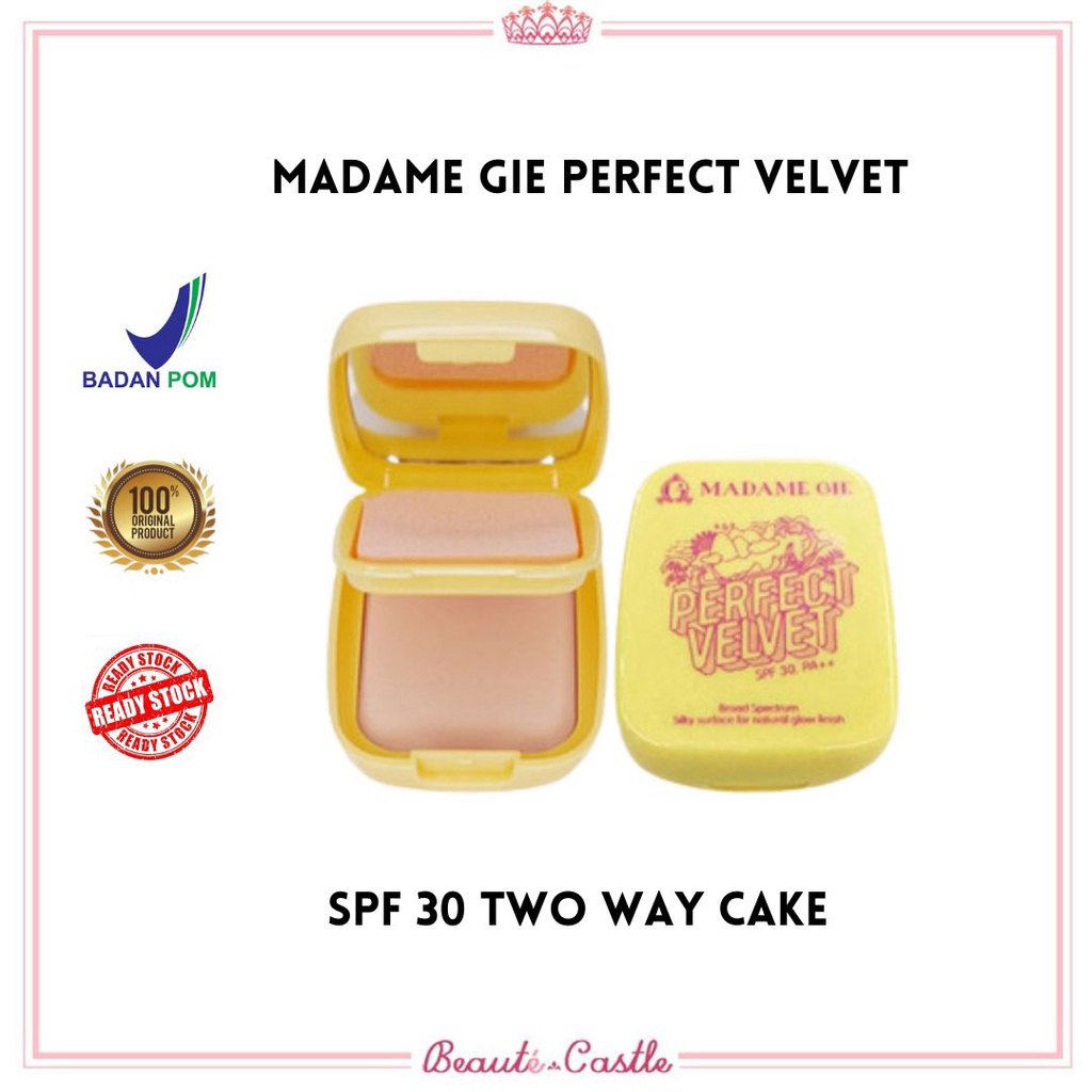 Madame Gie Perfect Velvet SPF 30PA++ Two Way Cake | MakeUp Bedak Padat| Two way Cake | Lazada ...