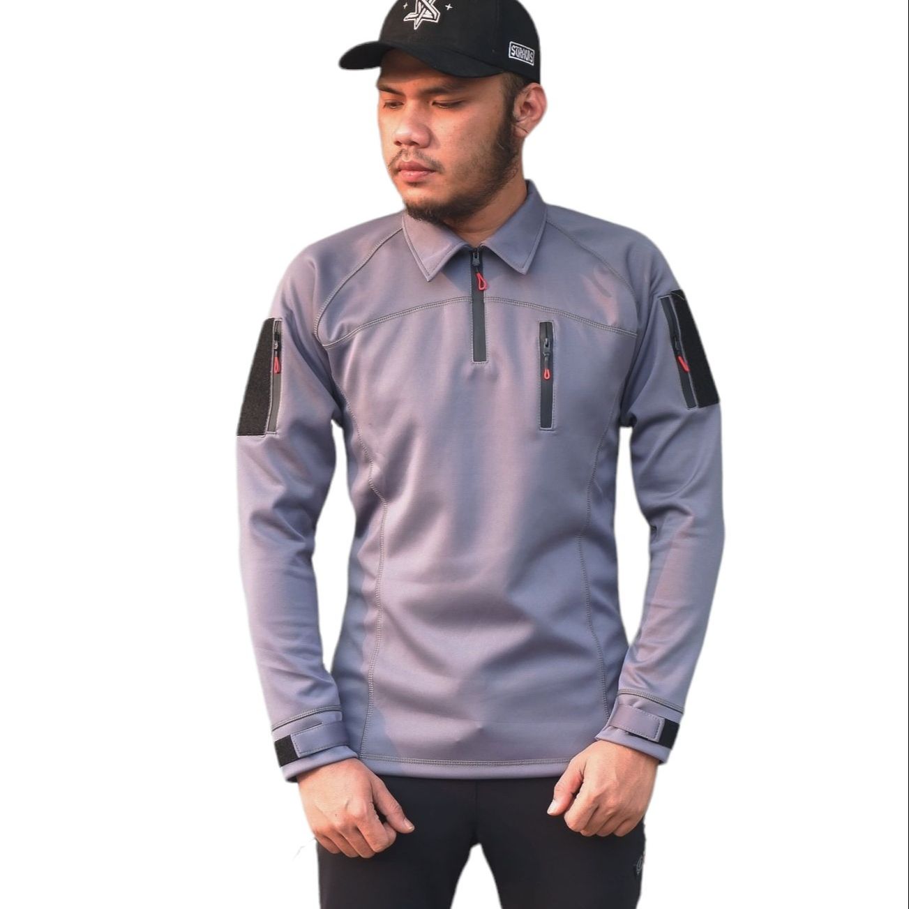 Deloxsi Kaos Scuba Tactical Baju Bdu Tactical Full Scuba Lengan Panjang Abu abu | Lazada Indonesia