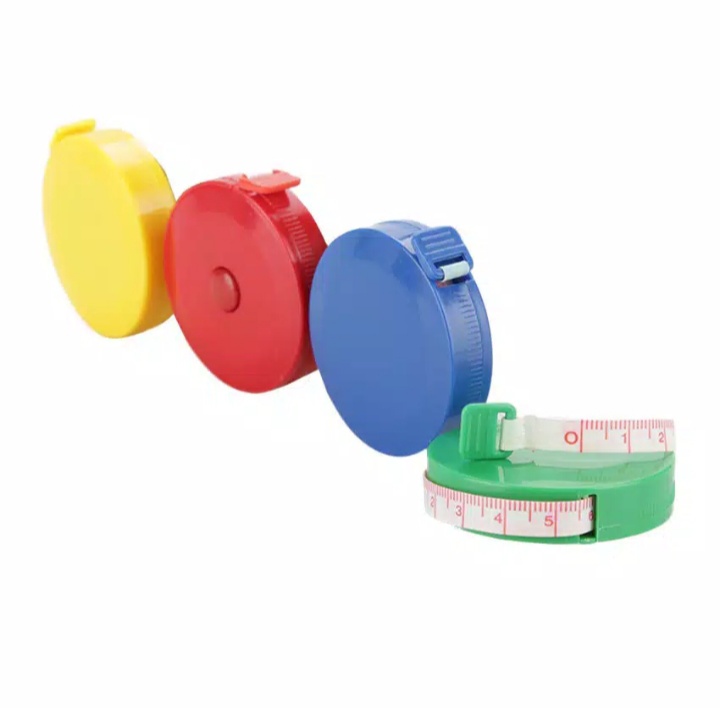 Meteran Kain Model Pita Tarik Bulat / Meteran Baju Pita Tarik Roll ...