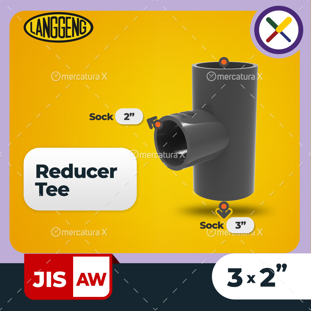 Reducer Tee JIS-AW 3x2" / Fitting PVC | Lazada Indonesia