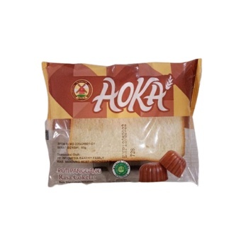 AOKA roti panggang all varian rasa coklat vanila strawberry keju Durian ...