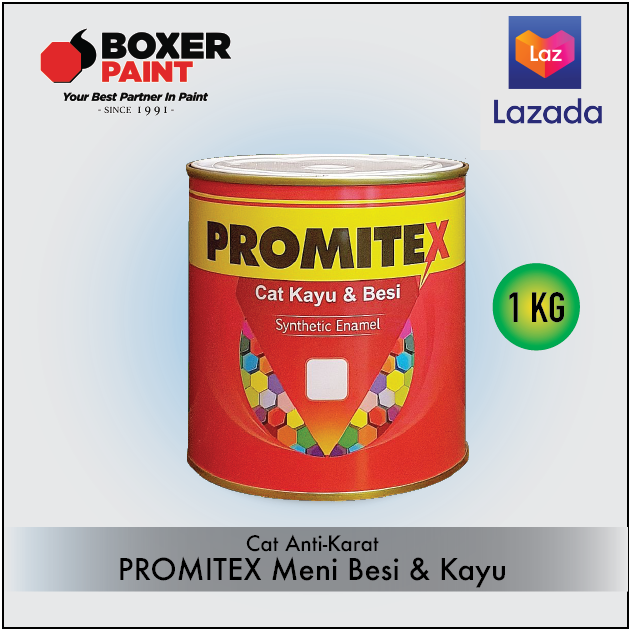 Cat DASAR Anti-Karat Meni Besi PROMITEX Zinc Chromate (1 kg) | Lazada ...