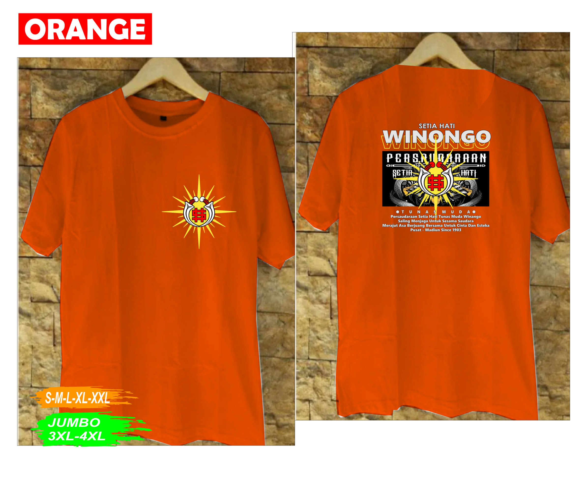 WINONGO SETIA HATI TUNAS MUDA atasan pria kaos t-shirt terbaru unisex ...