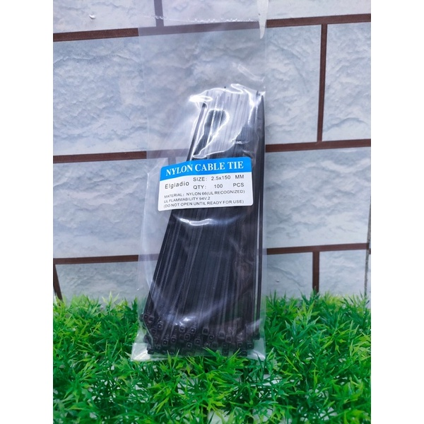 Kabel Ties Hitam 10cm / 15cm / 20cm / 25cm / 30cm Harga 1Pack 100Pcs ...