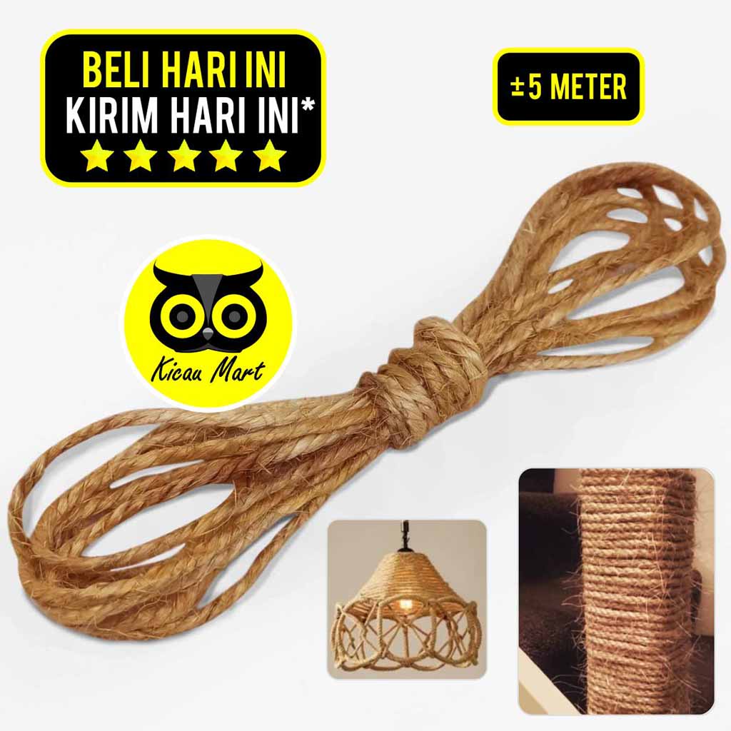 Tali Tambang Serat Rotan Pelindung Goresan Rami Alami Tampar Tambang ...