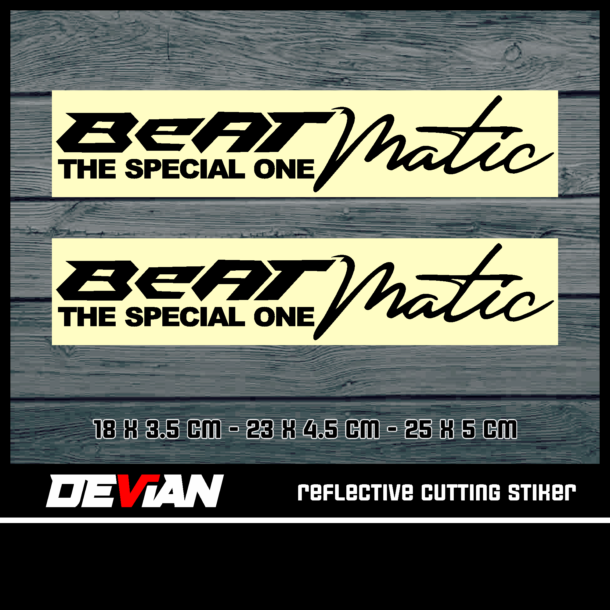 stiker BEAT MATIC THE SPECIAL ONE cutting/timbul reflective | aksesoris ...