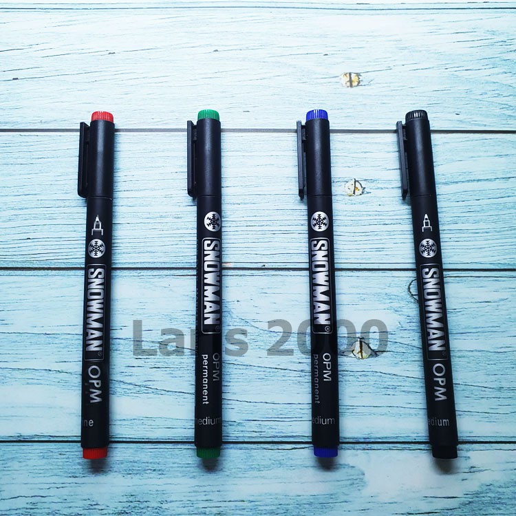 Spidol Permanent OPM Snowman Medium | Lazada Indonesia