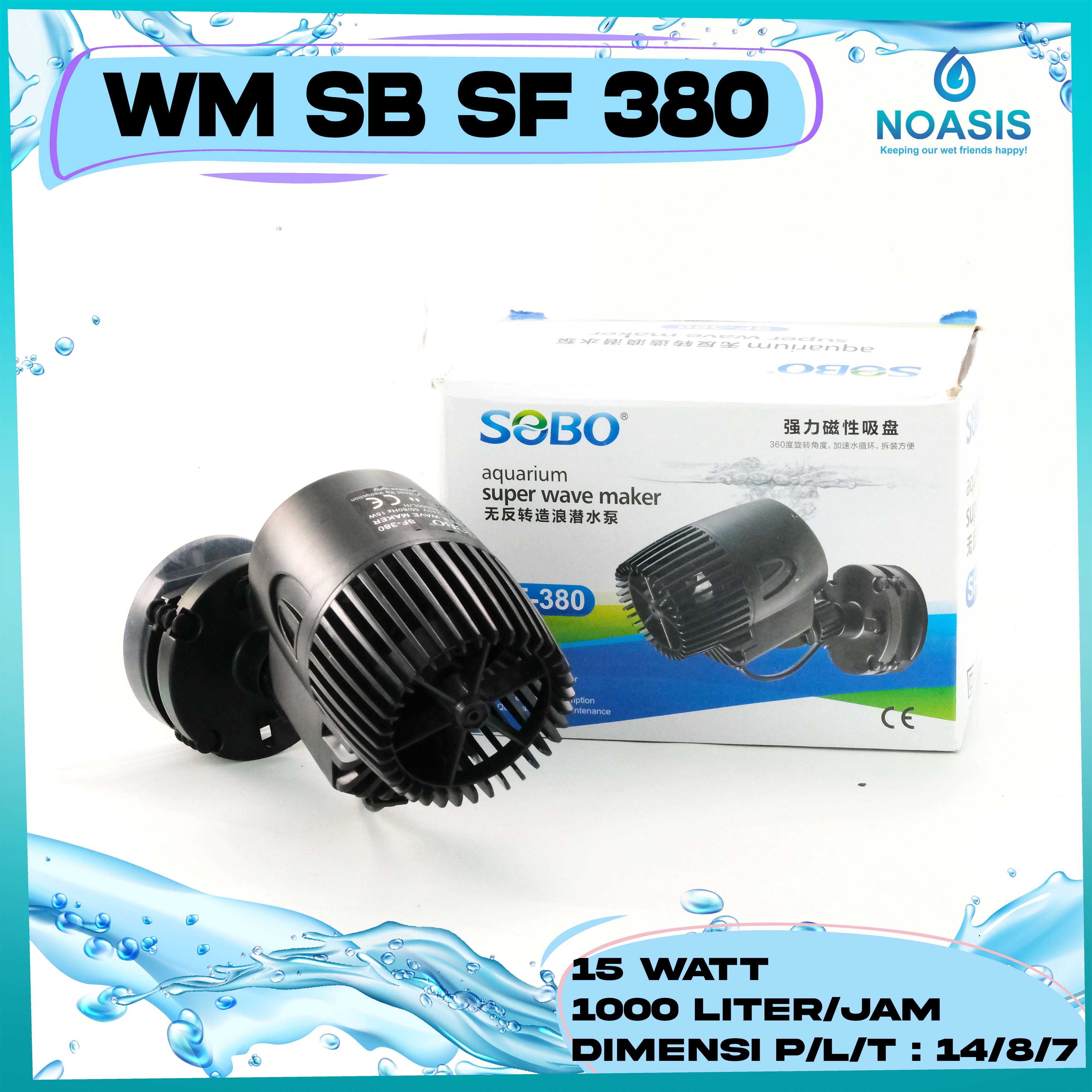 WAVE MAKER AQUARIUM SOBO SF 380 SF-380 PEMBUAT GELOMBANG AKUARIUM ...