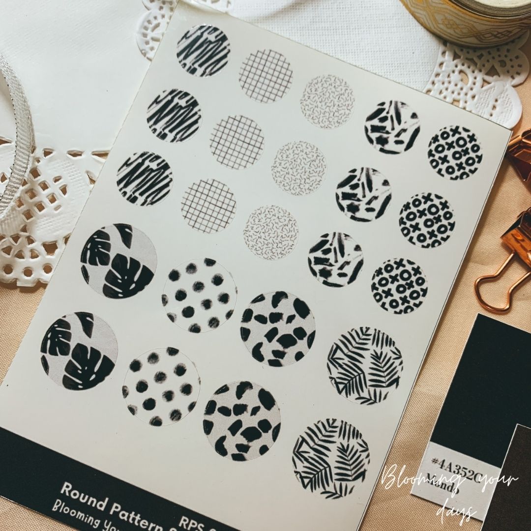 Bloomingyourdays Dot Pattern Sticker stiker bulat totol lingkaran ...