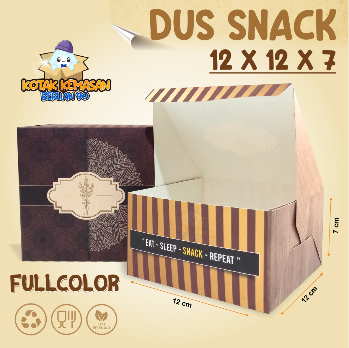 ISI 50 PCS BOX KUE BASAH 12X12/DUS KUEH 12X12/DUS KEMASAN MAKANAN/DUS ...