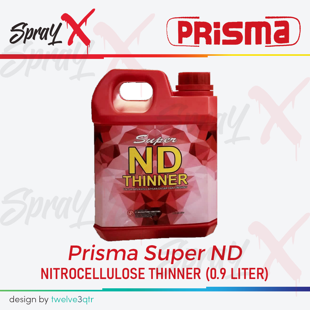 PRISMA SUPER ND THINNER 0.9 LITER / THINNER A / PERONTOK CAT BODY HALUS ...