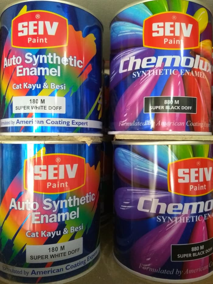 Seiv Cat Minyak Besi dan Kayu Super Black Doff / Black Dop 880M 1Liter ...