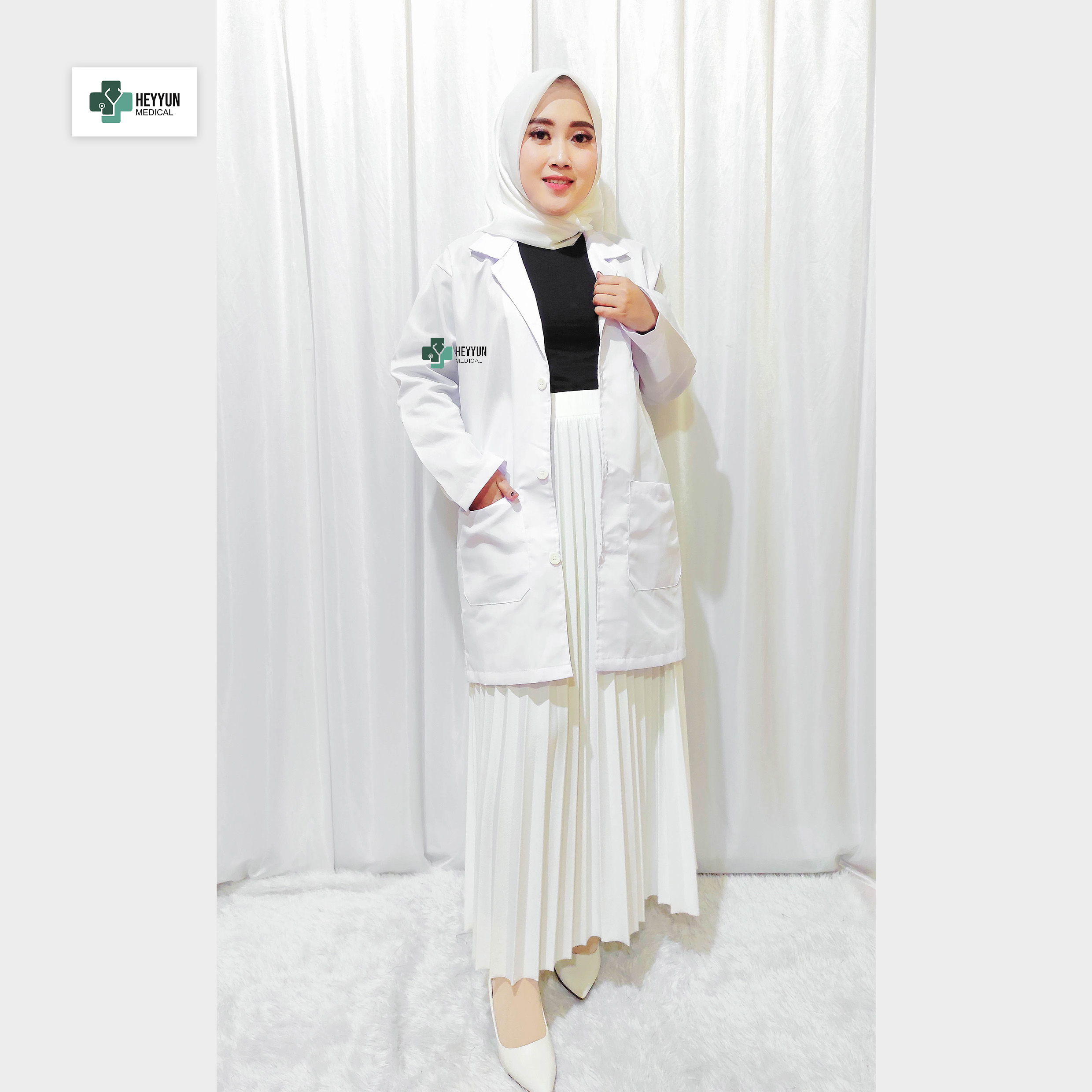 HEYYUN MEDICAL - Jas Laboratorium Praktek Lengan Pendek dan Panjang ...