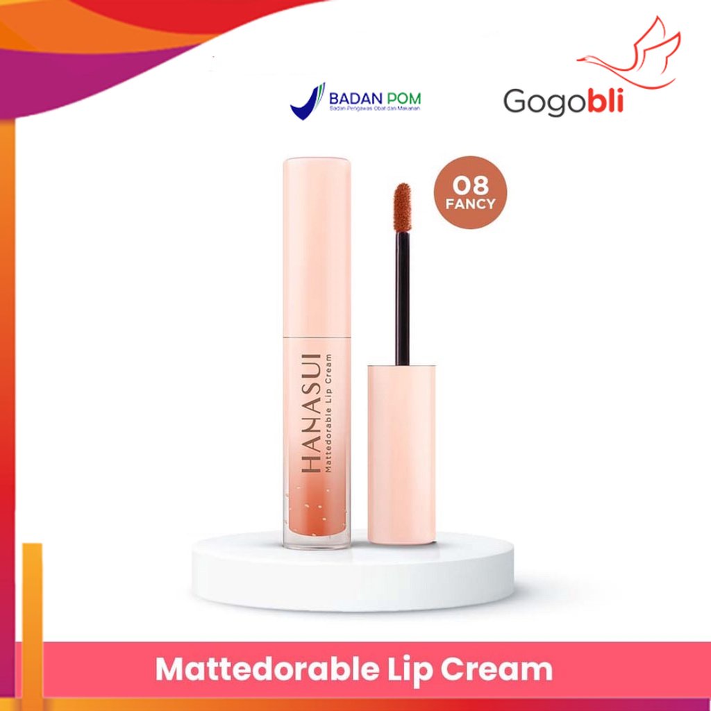 Hanasui Mattedorable Lip Cream 08 Fancy 4gr | Lazada Indonesia
