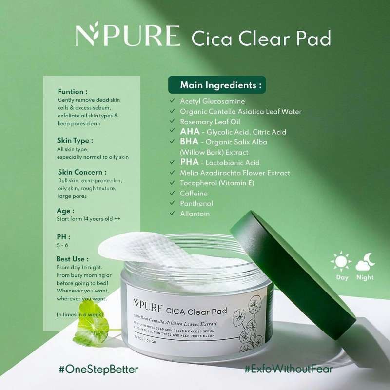 NPURE Cica Clear Pad 30 Pads | 100gr | Lazada Indonesia