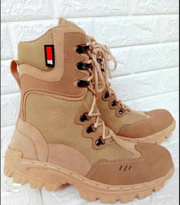sepatu satpol pp military tactical gurun ujung besi tinggi 8inch ...