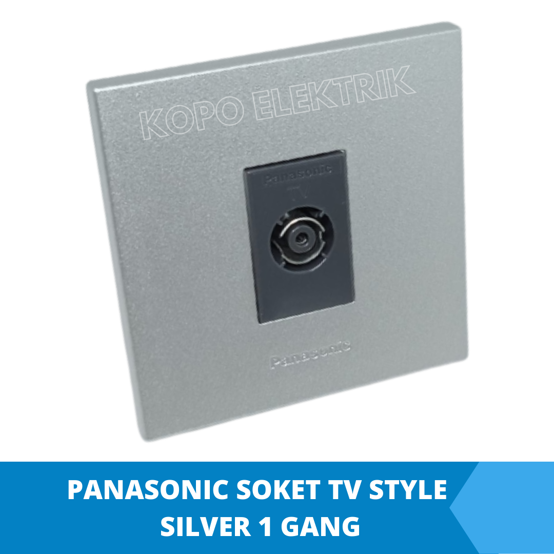 Panasonic Stopkontak TV Style Silver Tanam Colokan Antena Minimalis ...