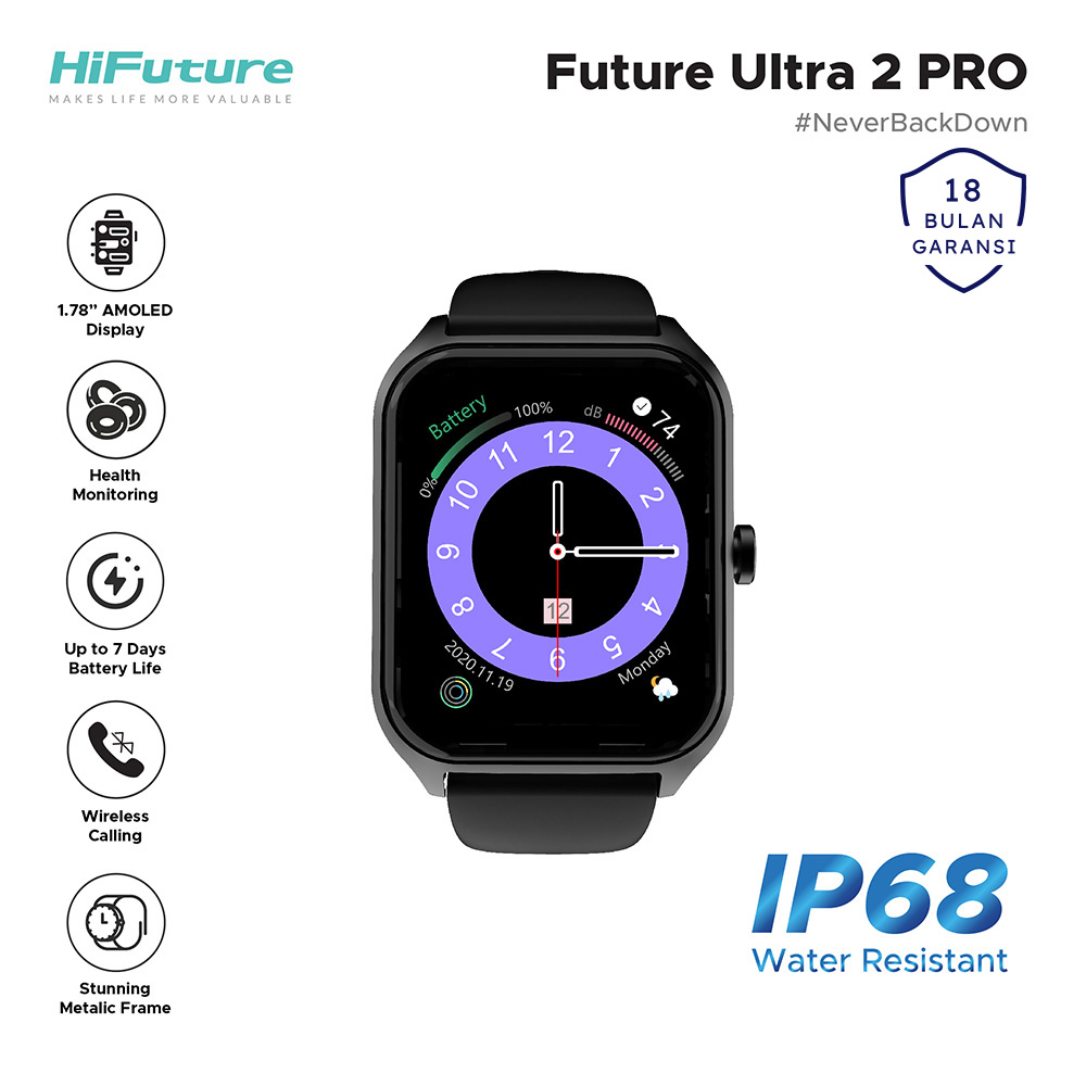 HiFuture FutureFit Ultra2 Pro Wireless Calling Smartwatch AMOLED ...