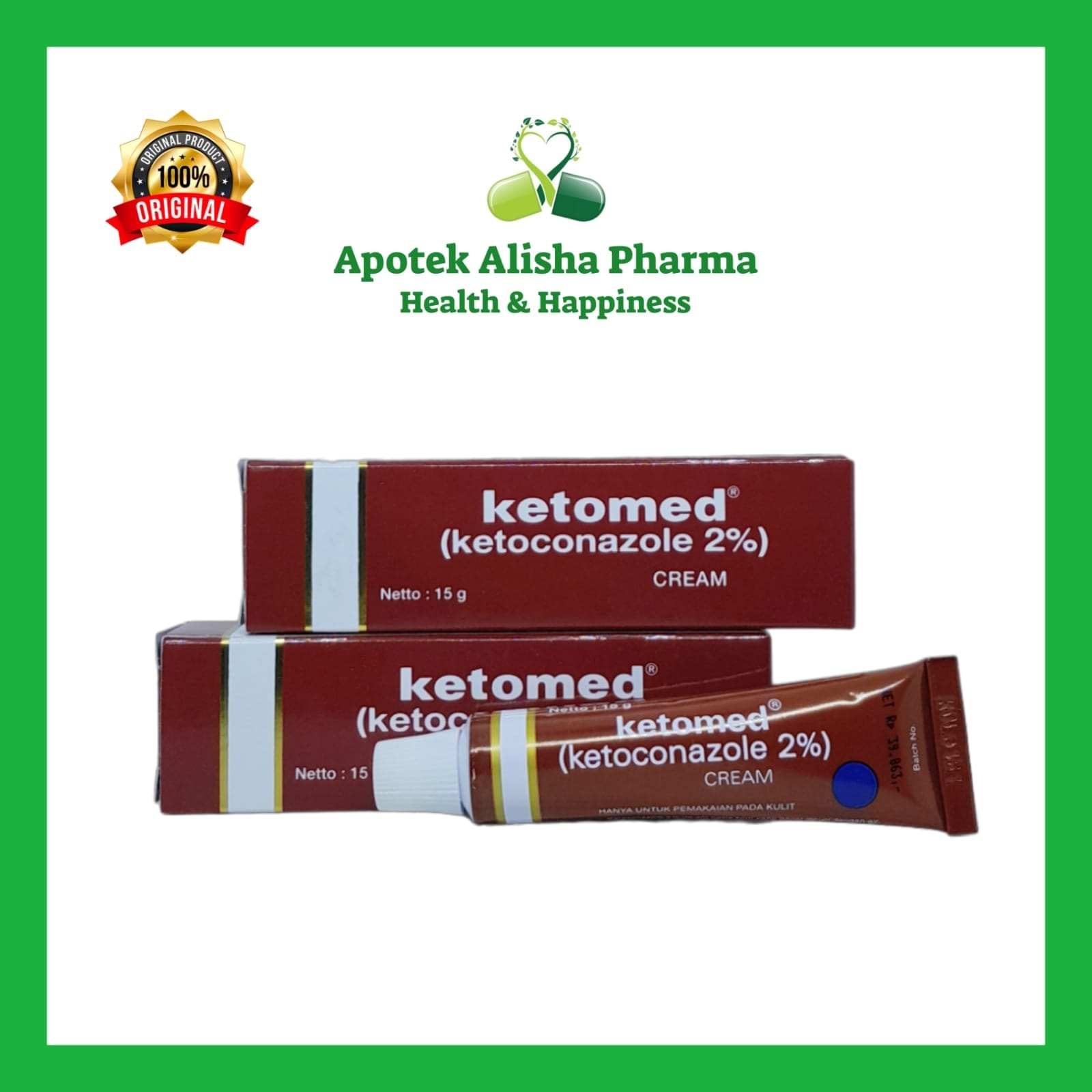 Ketomed Cream 15gr - Ketokonazole Krim Gatal Jamur / Panu / Kutu Air ...