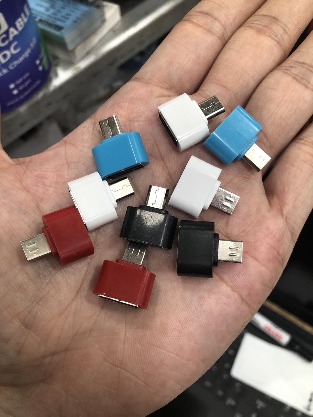 konektor otg Micro to USB bisa untuk baca flashdisk mouse dan keyboard ...