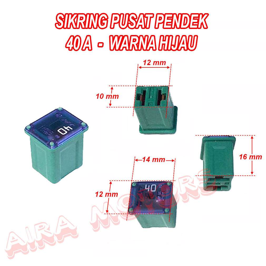 Sikring pusat pendek 40A original Sekring mobil Central fuse 40A ...